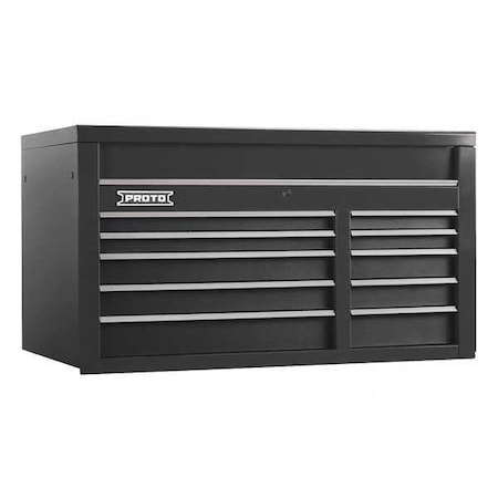 Proto 550S Series Top Chest, 10 Drawer, Dual Black, Steel, 50 in W x 25 ...
