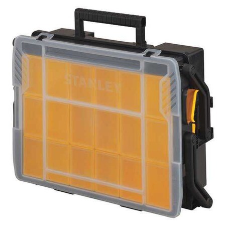 Stanley Compartment Box with 12 compartments, Plastic, 5 19/64 in H x ...