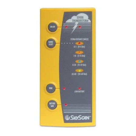 Skyscan Lightning Detector, 3 in. W, 1 lb. P5-3 | Zoro
