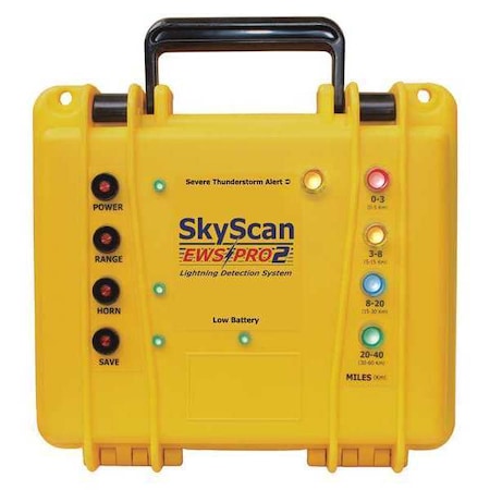 Skyscan Lightning Detector, 10 in. W, 8 lb. EWS Pro 2 | Zoro