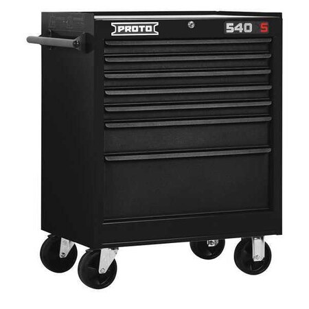 Proto 540S Rolling Tool Cabinet, 7 Drawer, Dual Black, Steel, 27 in W x ...