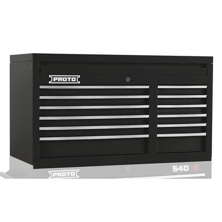 Proto 35CT Top Chest, 12 Drawer, Black, Steel, 41 in W x 18 in D x 23 ...