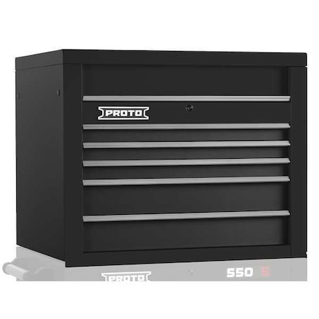 Proto 550S Series Top Chest, 5 Drawer, Dual Black, Steel, 34 in W x 25 ...