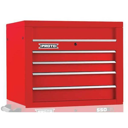 Proto 550S Series Top Chest, 4 Drawer, Red, Steel, 34 in W x 25-1/4 in ...