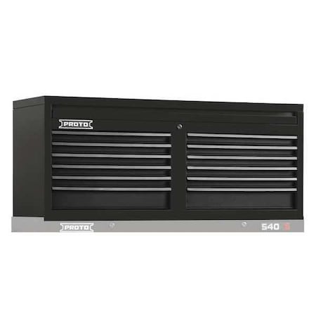 Proto 540S Top Chest, 12 Drawer, Black, Steel, 54 in W x 18 in D x 23 ...