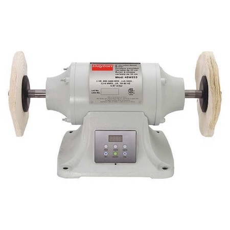 Dayton Bench Top Buffer, Steel, 8 in., 3/4 HP 48WE53 | Zoro