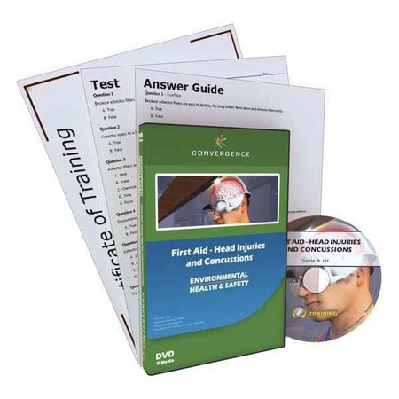 Convergence Training First Aid, Head Injuries, DVD, 10 min. C-893 | Zoro
