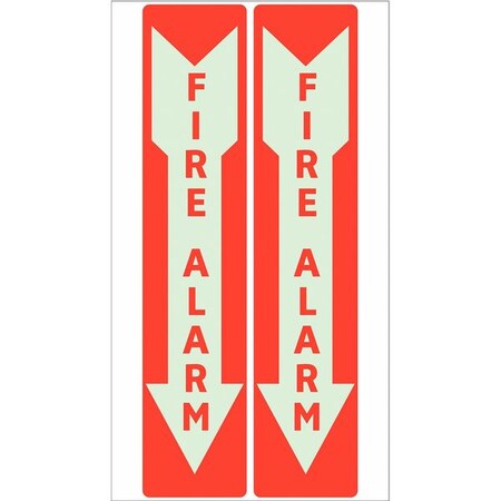 Electromark Fire Alarm Sign, 18" Height, 4" Width S569 | Zoro