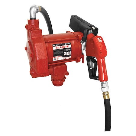 Fill-Rite Fuel Transfer Pump, 115V AC, 20 gpm Max. Flow Rate , 1/3 HP ...