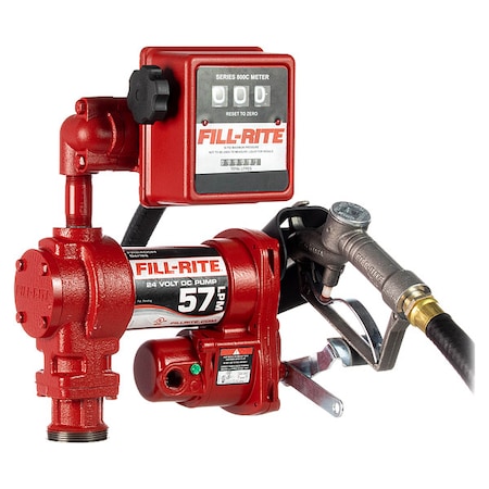 Fill-Rite Fuel Transfer Pump, 24V DC, 15 gpm Max. Flow Rate , 1/4 HP ...
