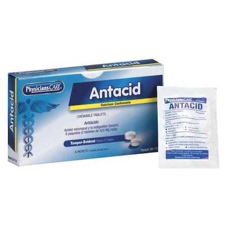 First Aid Only Antacid, Tablet, 420mg, Mint 20-712 | Zoro