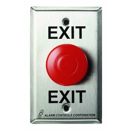 Alarm Controls Push Button, Plastic, w/Face Plate EB-1 | Zoro