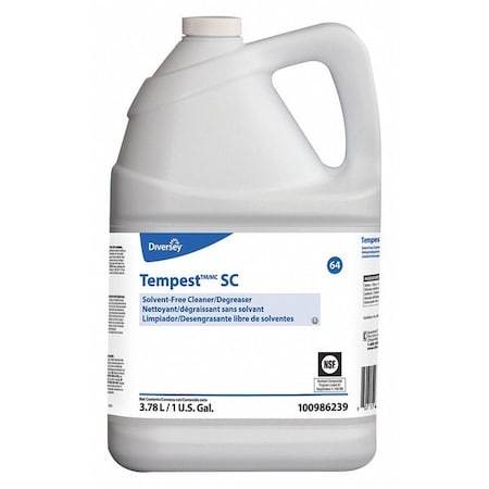 Diversey Tempest SC Surfacant Cleaner Degreaser, 1 Gal Jug, Solvent ...