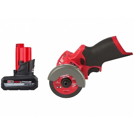 Milwaukee Tool M12 FUEL 3" Compact Cut Off Tool + M12 HIGH OUTPUT XC5.0 ...