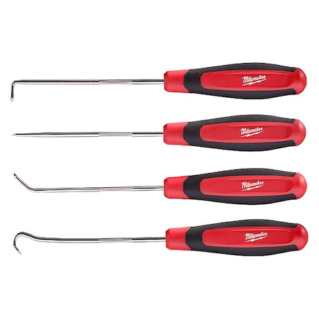 Milwaukee Tool Hook/Pick Set, Steel, Screwdriver, 8 5/16"L 48-22-9215 ...