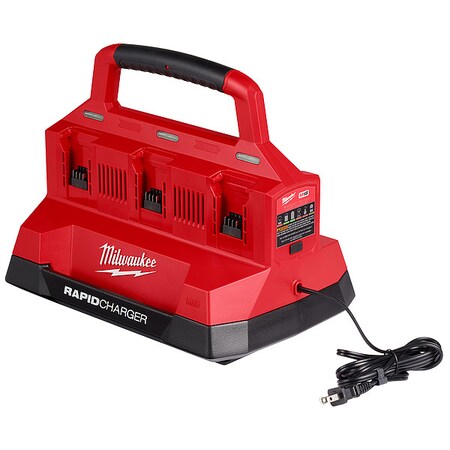Milwaukee Tool M18 PACKOUT Six Bay Rapid Battery Charger 48-59-1809 | Zoro