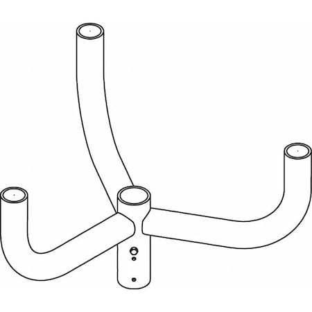 Hubbell Outdoor Lighting Pole Bracket, Steel Housing, 25-13/16" L BHH ...