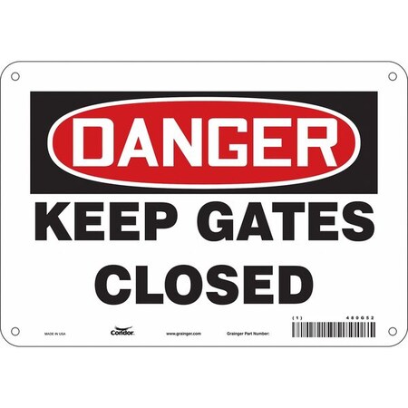 Condor Danger, KEEP GATES CLOSED, 10 in W x 7 in H, Vertical Rectangle ...