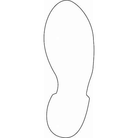 Condor No Header, *RIGHT FOOT MARKER*, 3 in W x 8 1/4 in H, Footprint ...