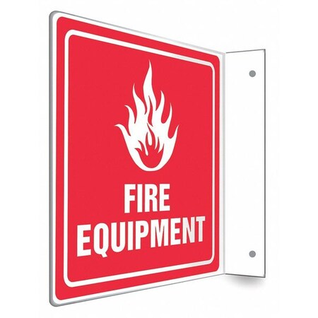 Condor High Visibility Safety Sign, 8 in Height, 8 in Width, PETG, L ...