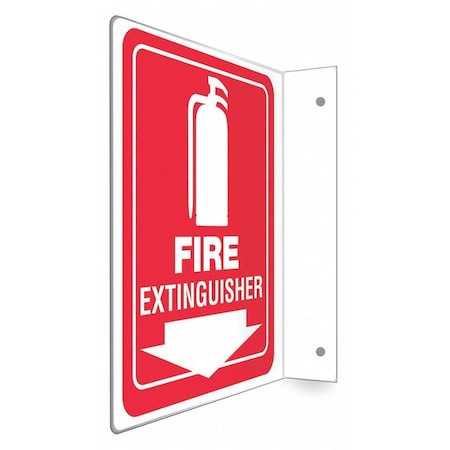 Condor High Visibility Safety Sign, 12 in Height, 9 in Width, PETG, L ...
