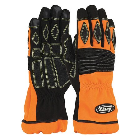 Autox Rescue Gloves, XL, Orange, Polyurethane, PR 911-AX9/XL | Zoro