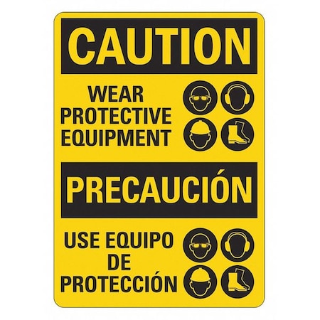 Lyle Personal Protection Sign, 14 in Height, 10 in Width, Plastic ...