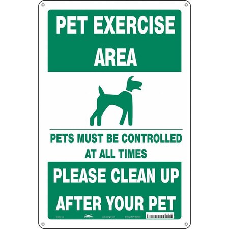 Condor PET EXERCISE AREA PETS MUST BE CONTROLLED AT ALL TIMES…12 in W x ...