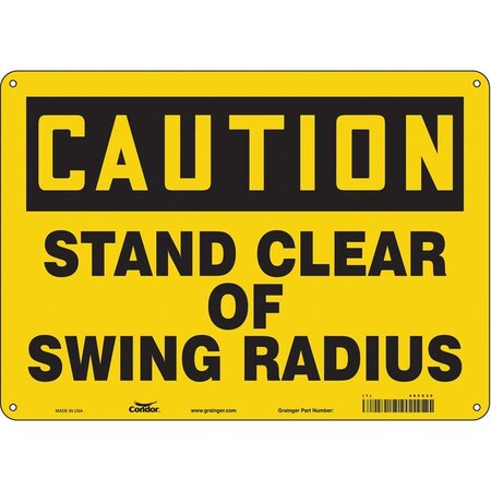 Condor Caution, STAND CLEAR OF SWING RADIUS, 14 in W x 10 in H ...