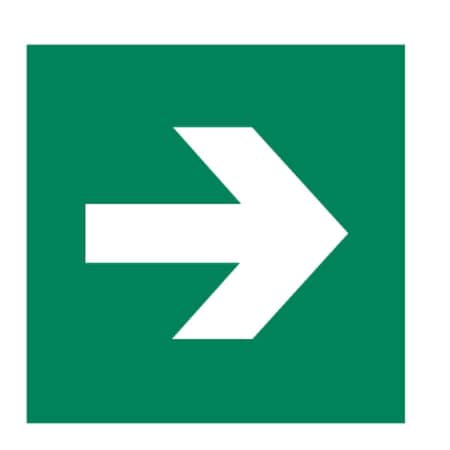 Condor (ARROW SYMBOL), 6 in W x 6 in H, Square, Polycarbonate, 486F49 ...