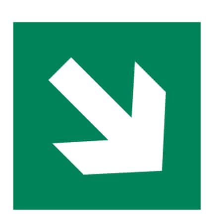 Condor (ARROW SYMBOL), 6 in W x 6 in H, Square, Polycarbonate, 486F51 ...