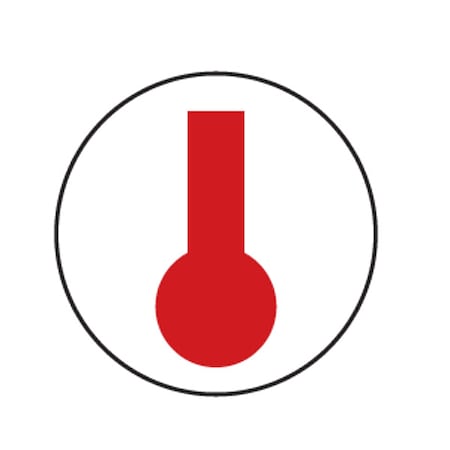 Condor (Heat Detector Symbol), 6 in W x 6 in H, Square, Polycarbonate ...