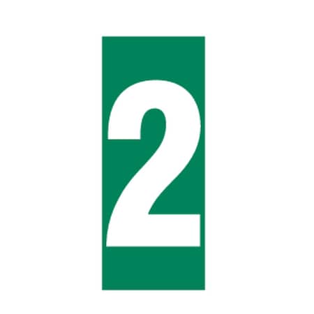 Condor IMO Number Sign, Number = 2, 3 in W x 6 in H, Vertical Rectangle ...