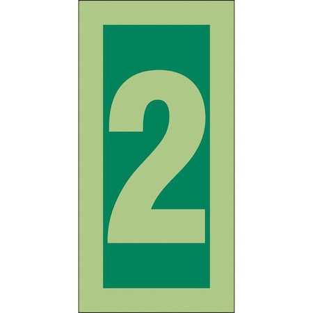 Condor IMO Number Sign, Number = 2, 3 in W x 6 in H, Vertical Rectangle ...