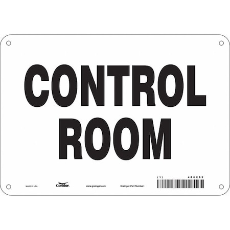 Condor CONTROL ROOM, 10 in W x 7 in H, Vertical Rectangle, Aluminum ...