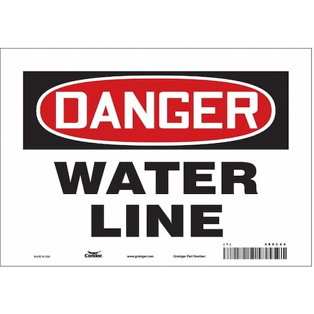 Condor Danger, WATER LINE, 10 in W x 7 in H, Vertical Rectangle, Vinyl ...
