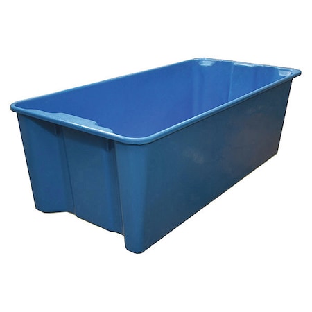 Toteline Stack and Nest Container, Blue, Fiberglass Reinforced ...