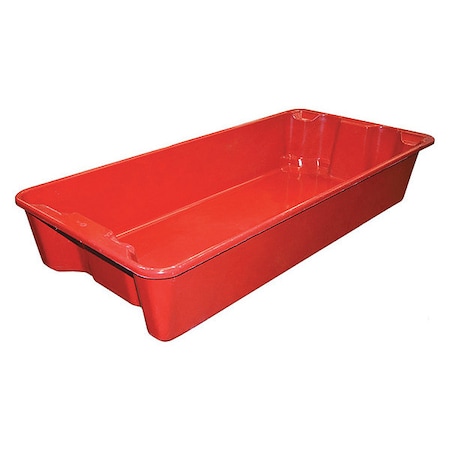 Toteline Stack and Nest Container, Red, Fiberglass Reinforced Composite ...