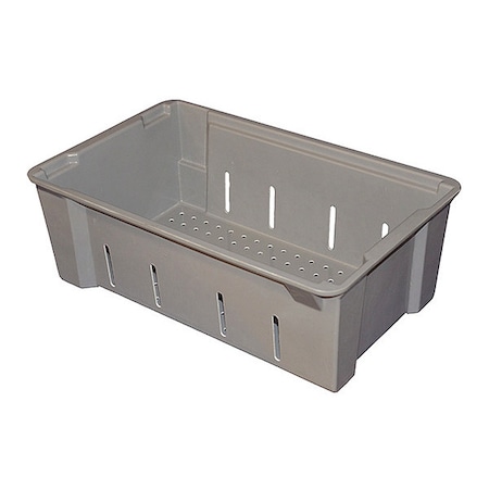 Toteline Vented Straight Wall Storage Container, 3.7 gal, 17-7/8 in L x ...