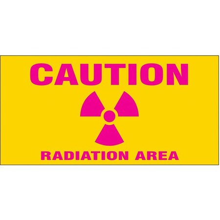 Condor Radiation Slide Sign Insert, 8" W, 4" H, 487C90 487C90 | Zoro