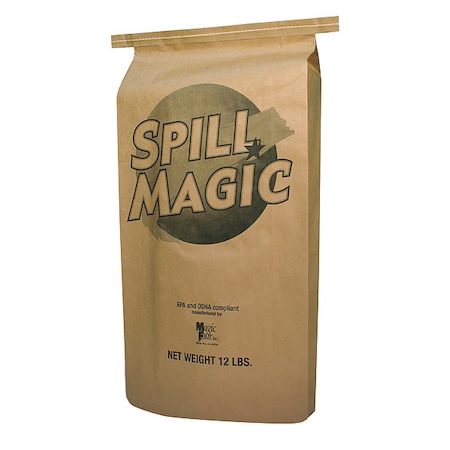 Spill Magic Absorbent Powder, White, 5" L SM102B | Zoro