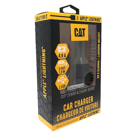 Cat USB Car Charger, Charges Up To 2 Devices CAT-CLA-ACL | Zoro