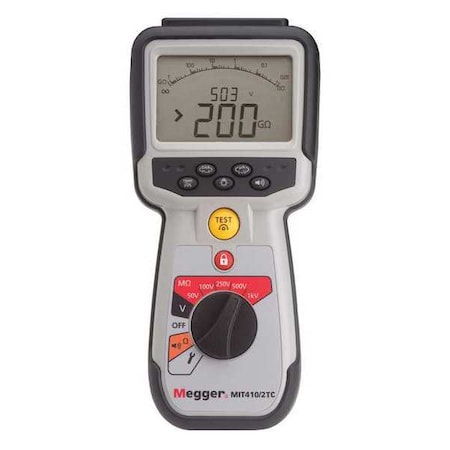 Megger Battery Operated Megohmmeter, 1000VDC MIT410/2 | Zoro