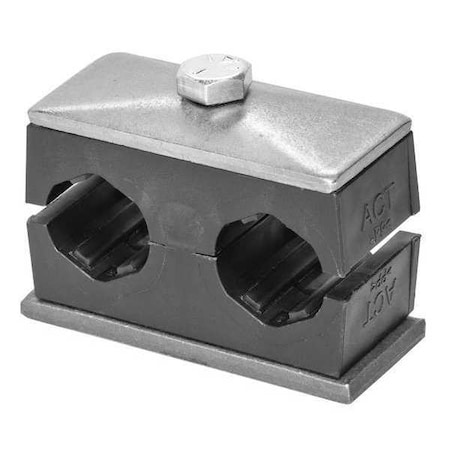 Stauff Tube Clamp, 1.18in D, 316 SS, Twin Clamp SP-109.5/09.5-ACT-GD-AS ...