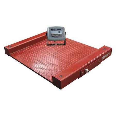 B-Tek Digital Floor Scale with Remote Indicator 2500 lb. Capacity BT ...