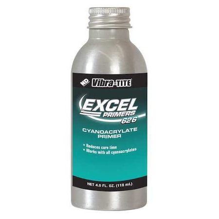 Vibra-Tite Primer, Excel 626 Series, Light Amber, 4 fl oz, Bottle 62604 ...