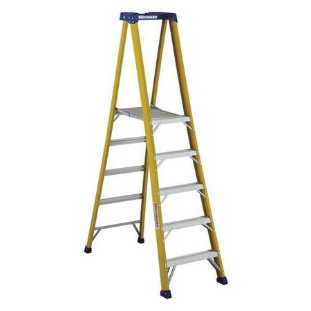Westward 5 ft. Fiberglass 375 lb. Platform Stepladder, Type IAA WW-3443 ...