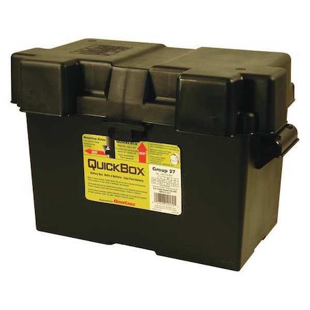 Quickcable Battery Box, Black, 16-7/64" L x9-39/64" W 120172-360-001 | Zoro