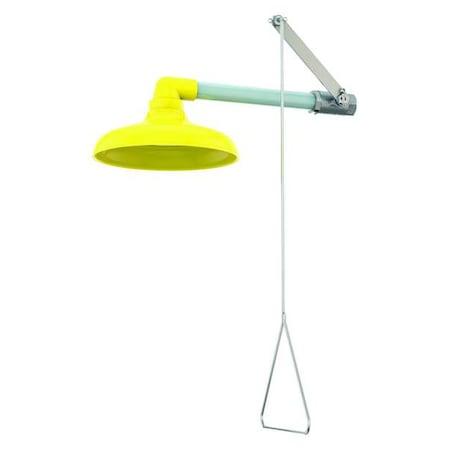 Condor Plumbed Shower, Wall Mount, Galvanized Steel Pipe, Yellow 49EV43 ...