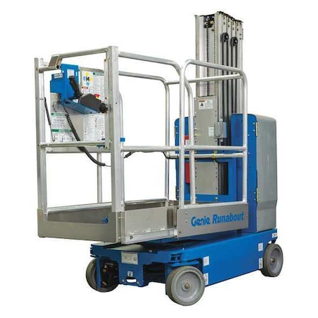 Genie Self Propelled Aerial Work Platform, Yes Drive, 350 lb Load ...